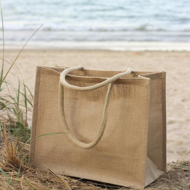 bellabydesignllc - Jute Market Bag - Natural