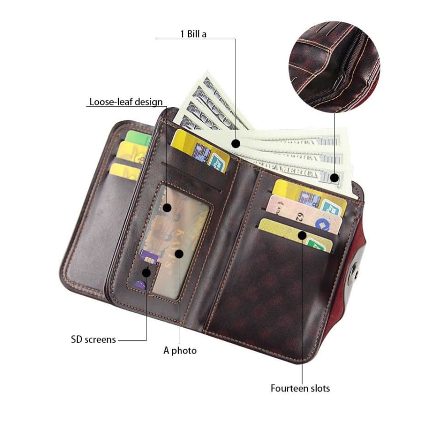 bellabydesignllc - Men’s wallet magnetic snap