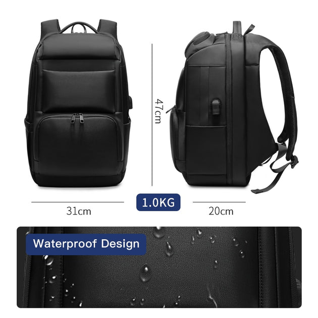 Backpack Large Capacity USB Charging Backpacks Anti Theft ...